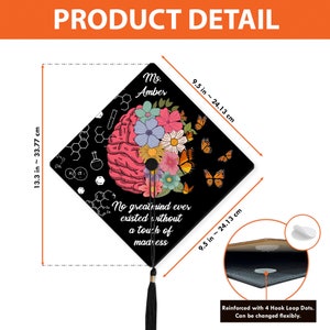 Personalized Psychologist Graduation Cap Topper, Mental Health ...