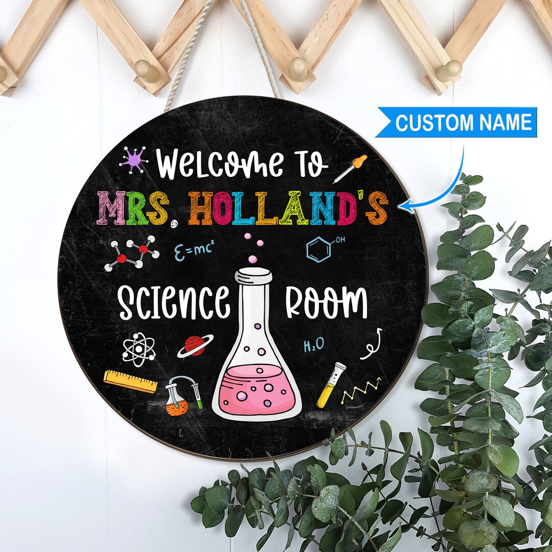 Science Teacher,teacher Door Sign,teacher Name Sign,back to School ...