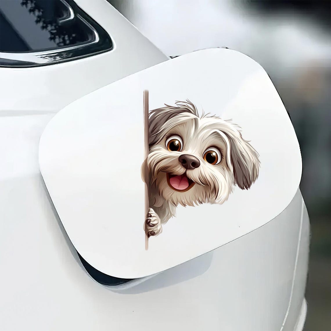 Havanese Dog Car Sticker, Dog Lover Gifts, Havanese Dog Car Sticker ...