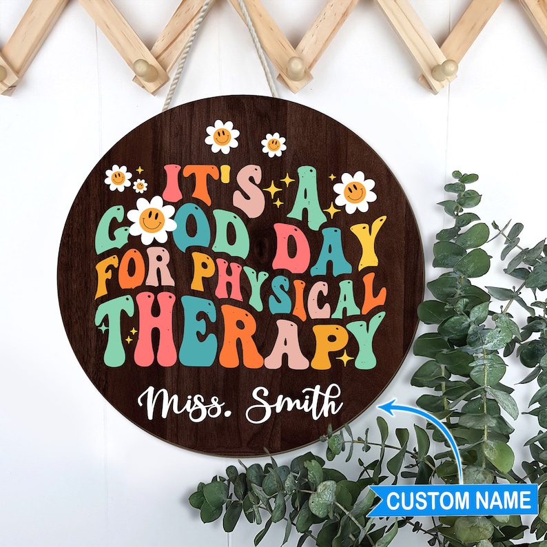 Physical Therapist Door Sign Speech Therapy Decor Physical - Etsy