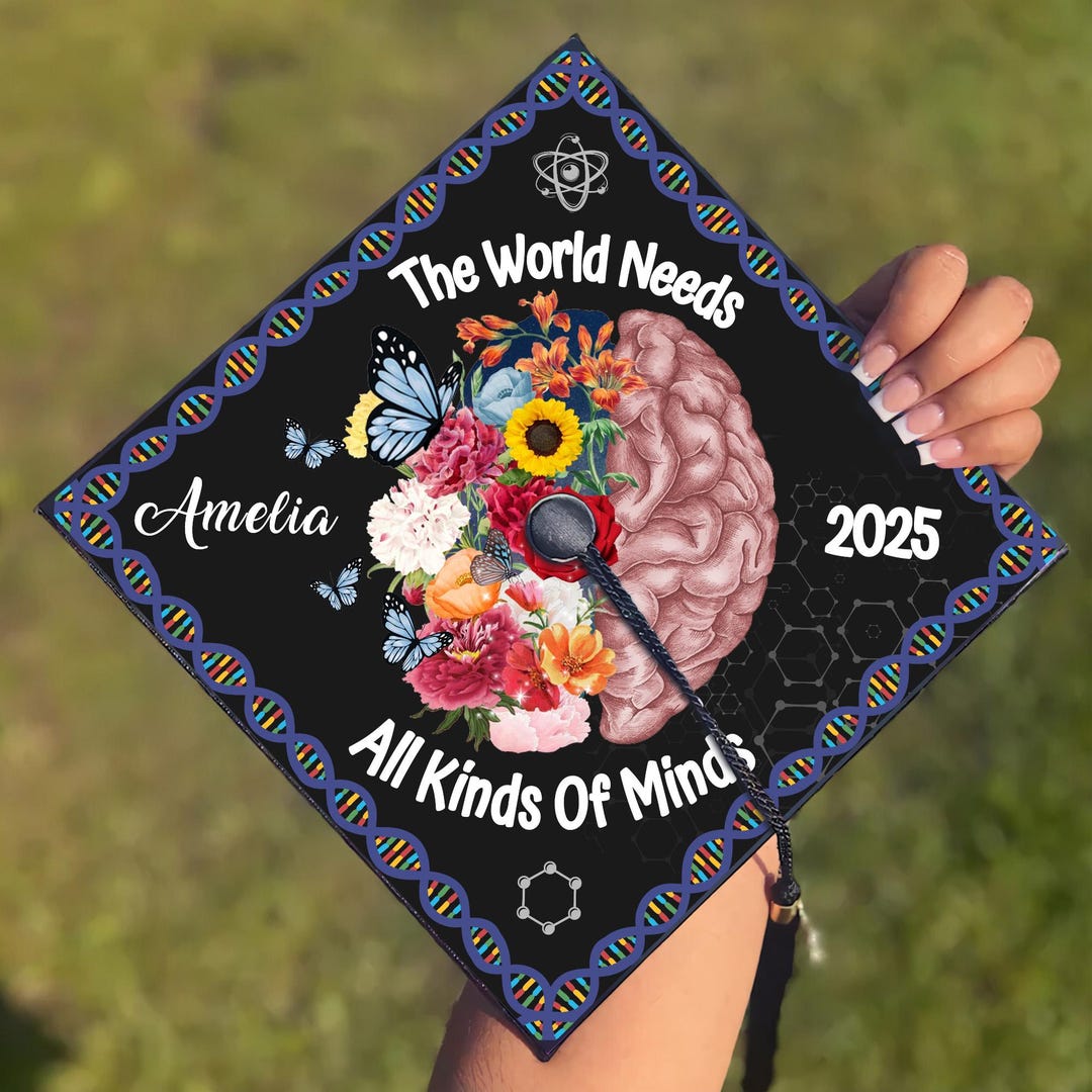 Personalized Psychologist Graduation Cap Topper, Mental Health ...