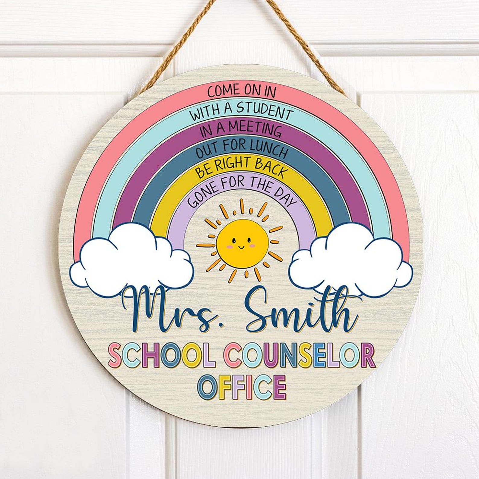 School Counselor Office Sign, Counselor Office Door Hanger, Teacher ...