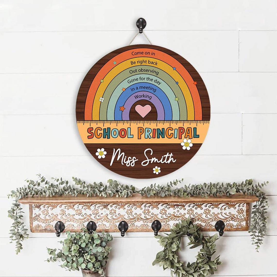 Personalized School Principal Door Sign, Principal Counselor Gift ...