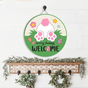 Every Bunny Welcome Easter Bunny Welcome Sign, Bunny Easter Sign, Cute ...