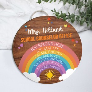 School Counselor Office Sign, Psychologist Office Sign, Psychology ...