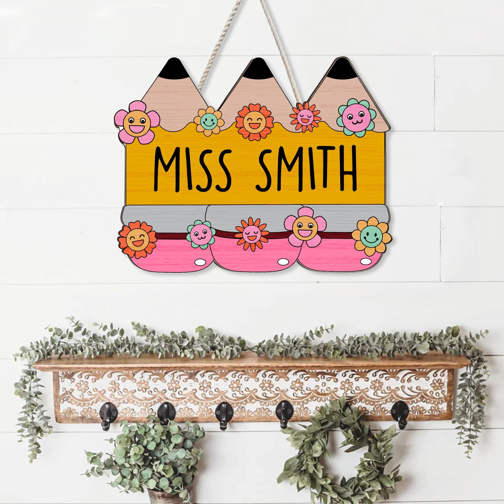 Pencil Classroom Door Hanger, Classroom Welcome Sign, Pencil Welcome ...