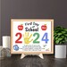 First Day of School Handprint Art, Kindergarten Preschool Handprint ...