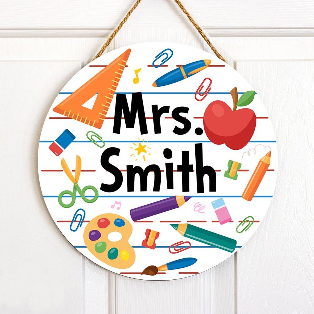 Teacher Welcome Sign, Classroom Decor, Teacher Room Decoration, Teacher ...