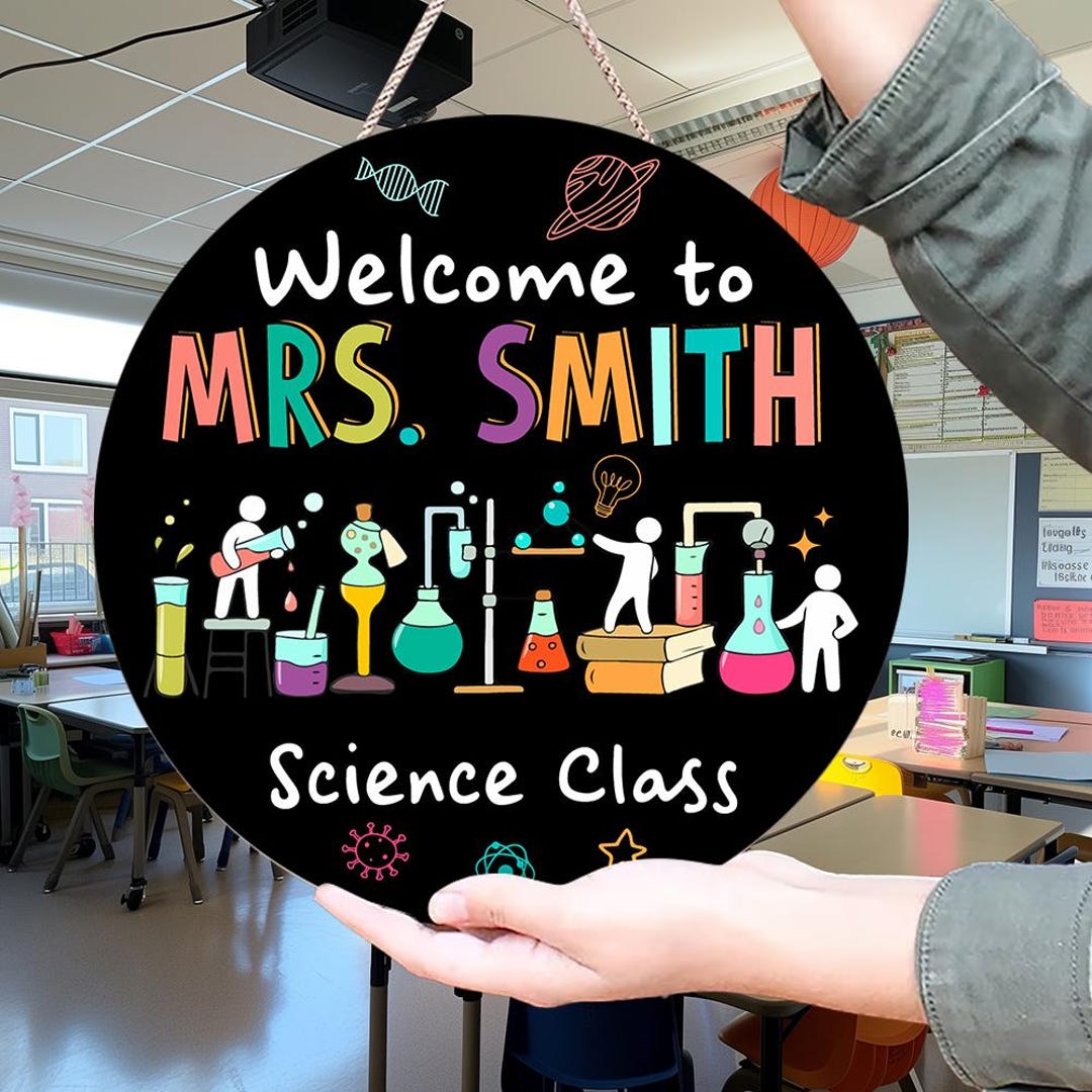 Science Teacher Door Sign, Science Classroom Decor, Science Room Decor ...