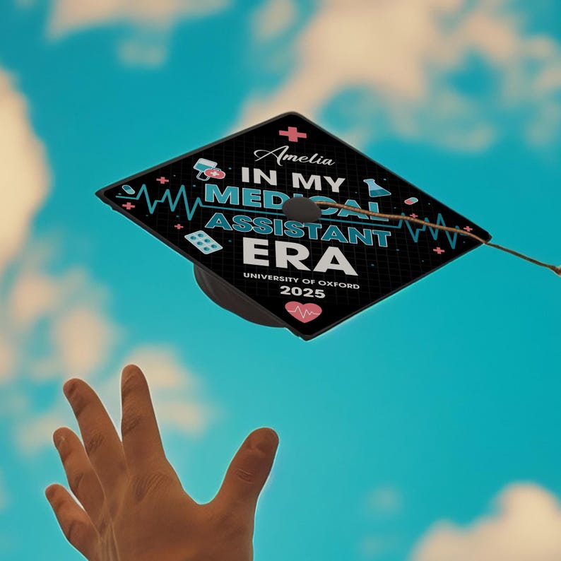 In My Medical Assistant Era Graduation Cap Topper, Medical Assistant ...