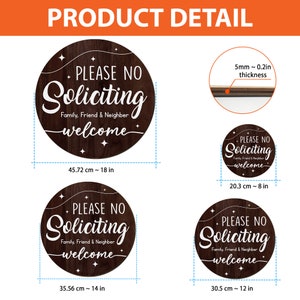 No Soliciting Door Sign, Funny No Solicitors Sign Hanging, Do Not Knock ...