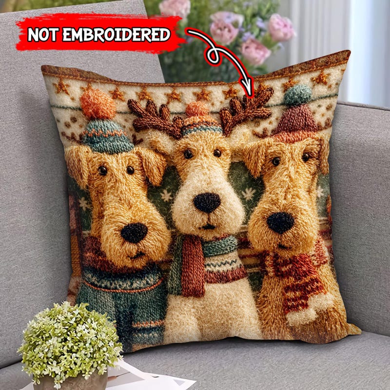 Airedale Terrier Pillow - Etsy