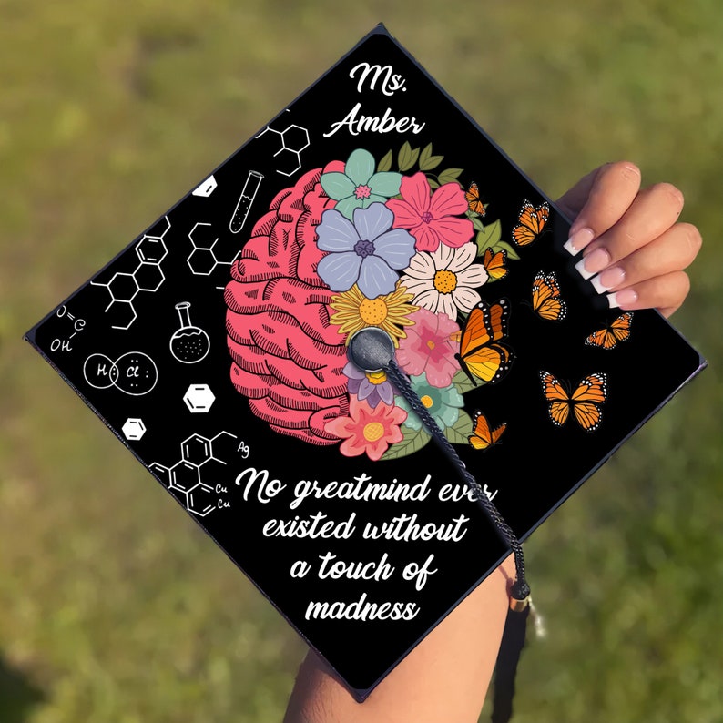 Personalized Psychologist Graduation Cap Topper, Mental Health ...
