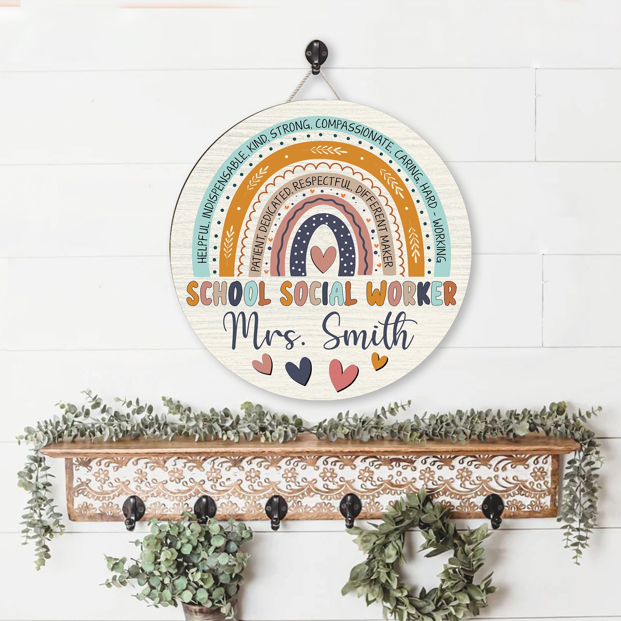 Personalized Welcome Sign, School Social Worker Office Sign, Social ...