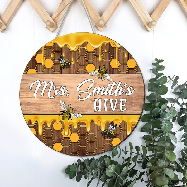 Bee Door Sign - Etsy