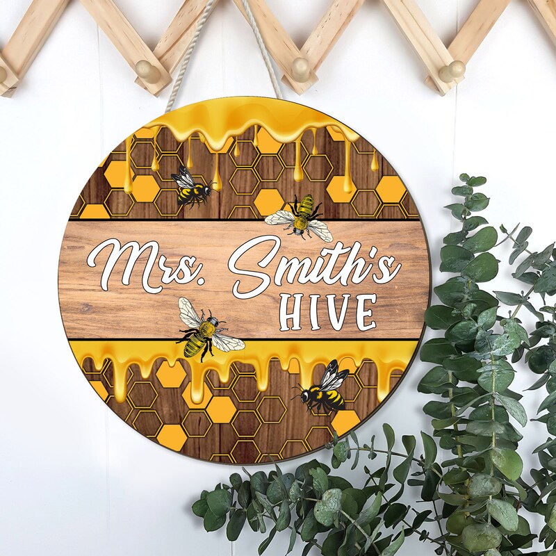 Bee Door Sign - Etsy