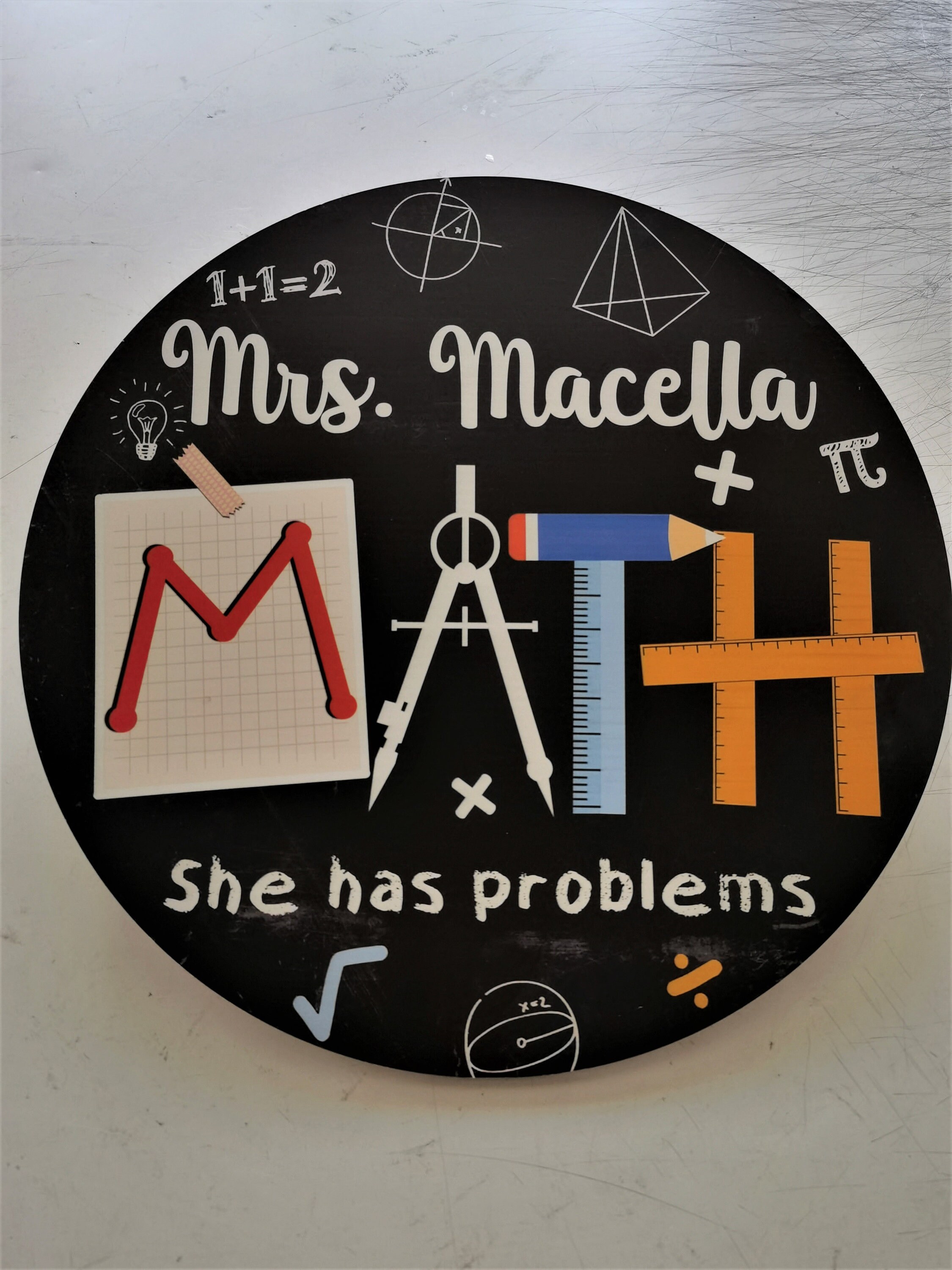 Math Teacher Sign, Math Decor,math Door Decor,math Class Chalkboard ...