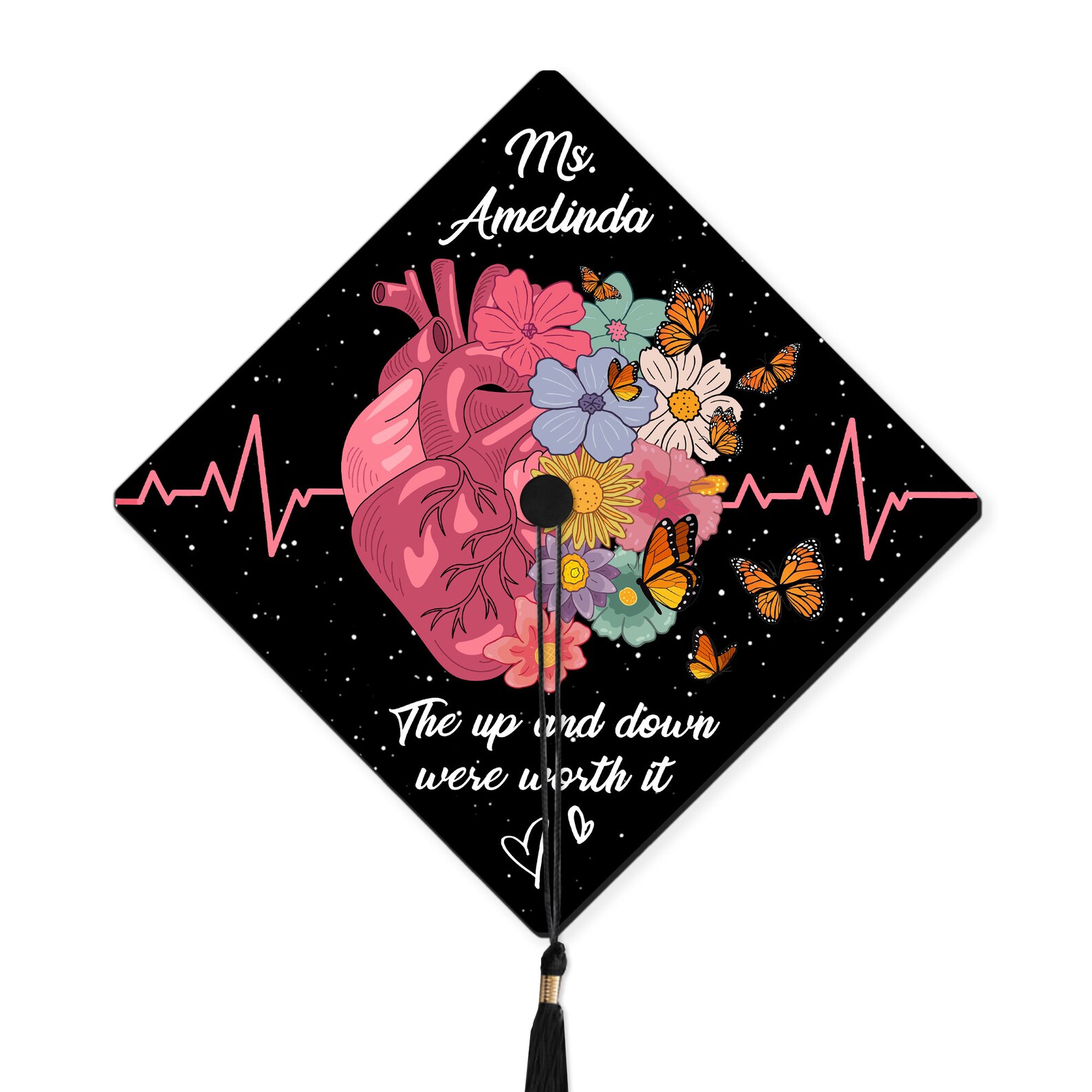 Custom Nursing Graduation Cap Topper, Personalized Grad Cap Topper for ...