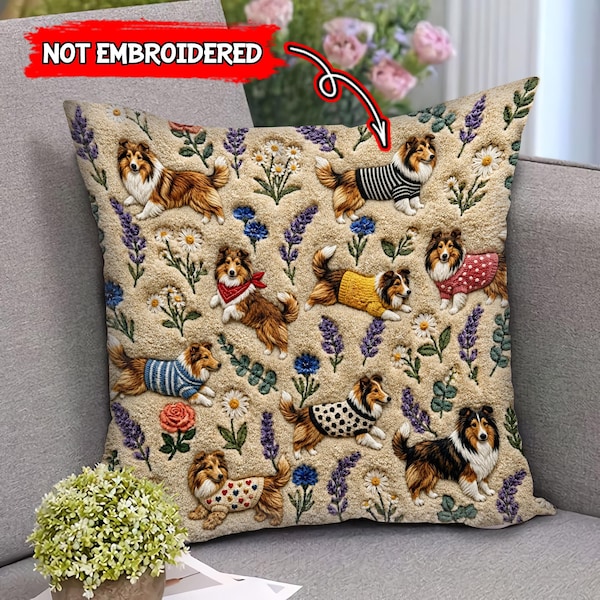 Rough Collie Pillow - Etsy