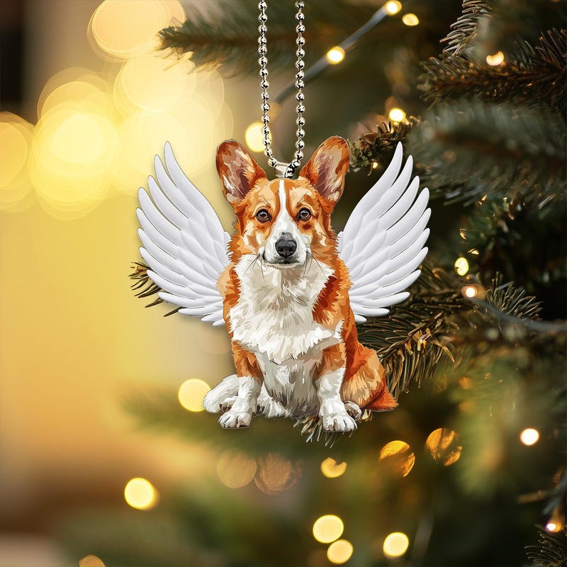 Corgi Angel - Etsy