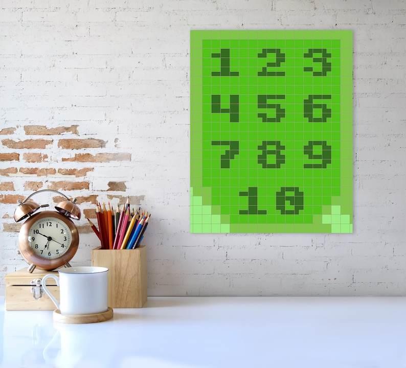 Minecraft Numbers Poster | Classroom Homeschool Print | Math Printable ...