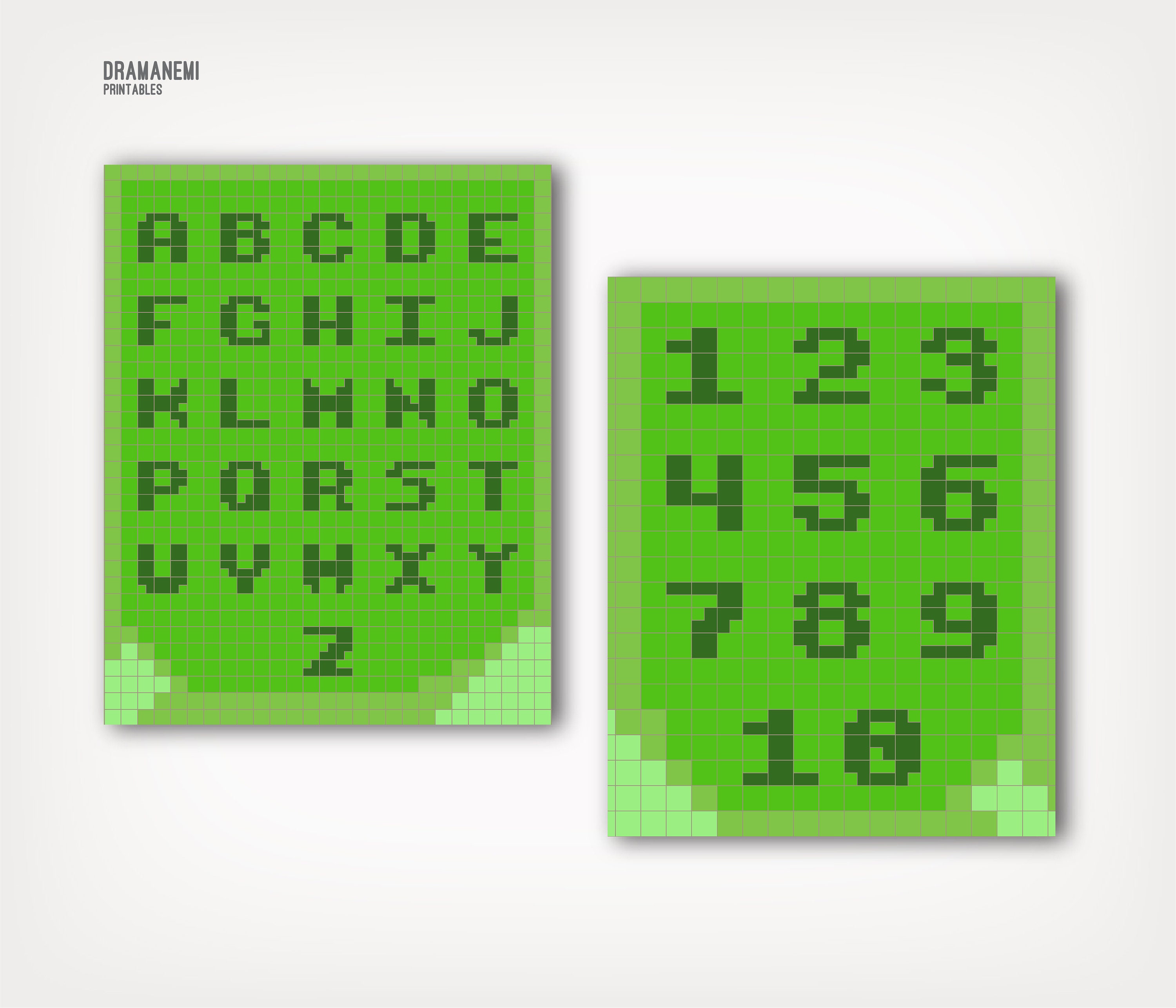 Minecraft Numbers Poster Classroom Homeschool Print Math Printable ...