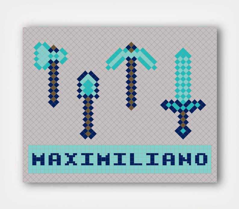 Minecraft Inspired Printable Name Sign | Personalized Name Poster ...