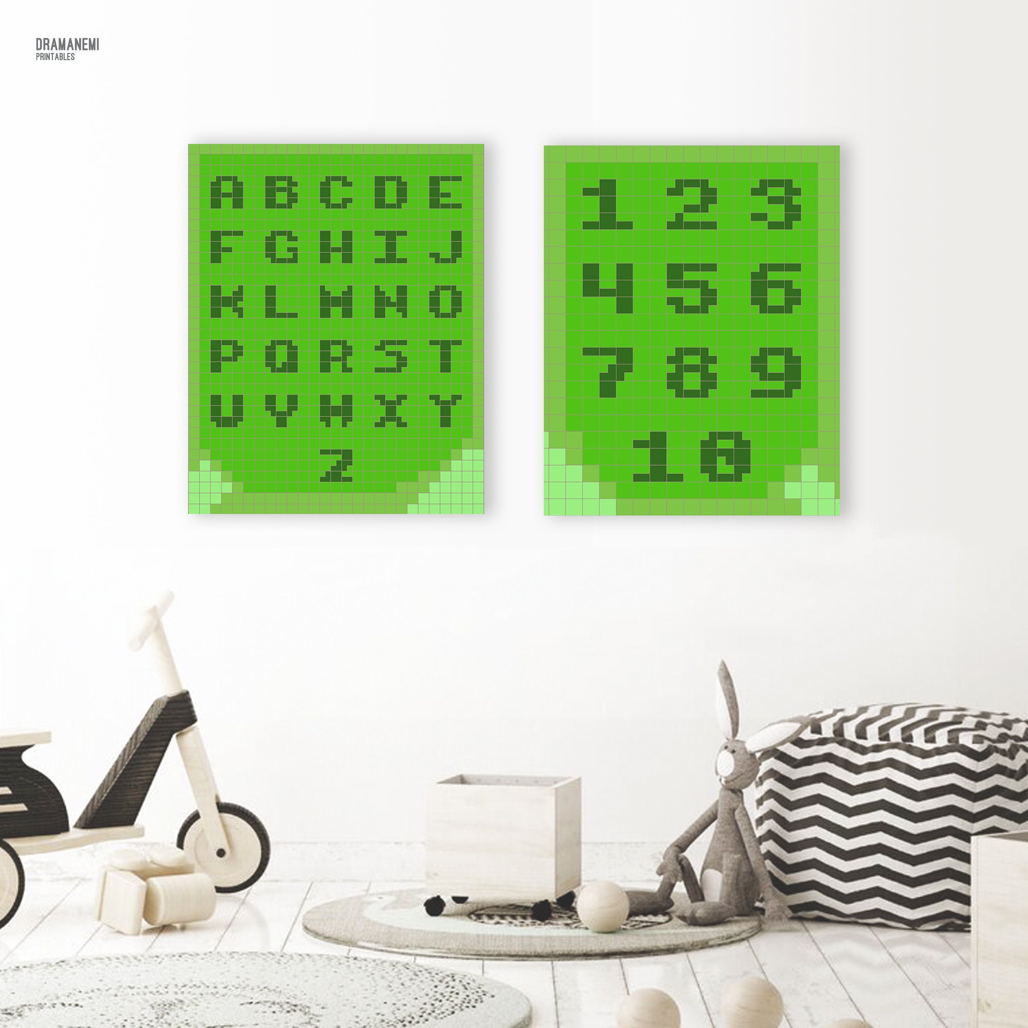 Minecraft Numbers Poster Classroom Homeschool Print Math Printable ...