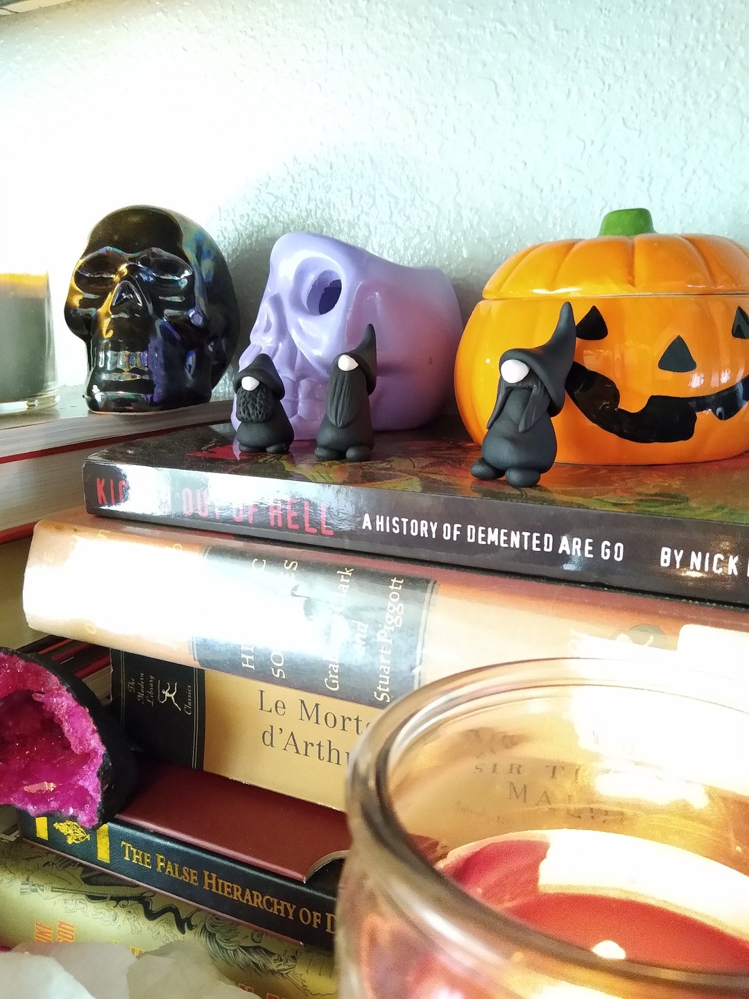 Miniature 'gothic Gnomes' Handmade With Polymer Clay - Etsy