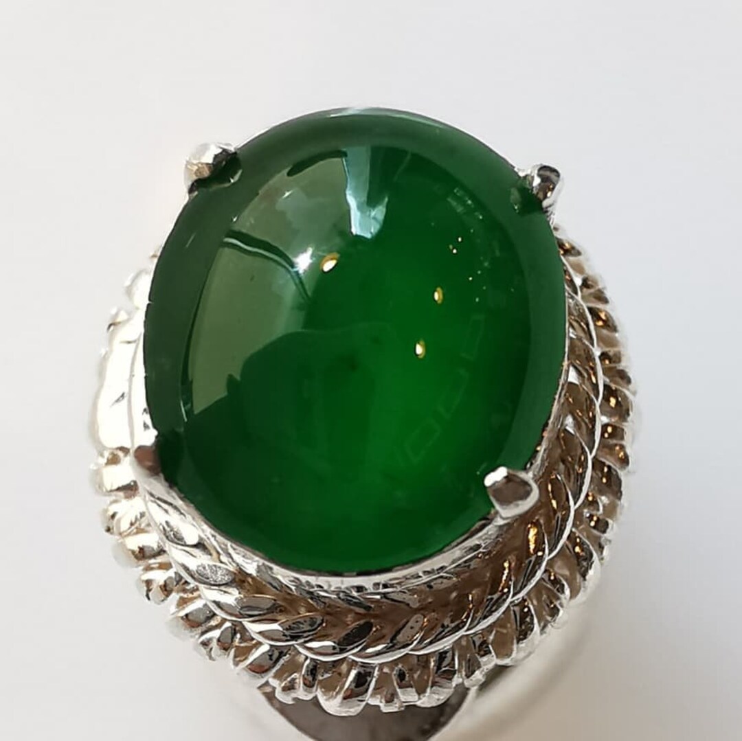 ICE Icy Jadeite 玻璃种帝王绿 Natural Jadeite Jade Grade A Very Very Icy ...