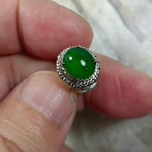 ICE Icy Jadeite 玻璃种帝王绿 Natural Jadeite Jade Grade A Very Very Icy ...