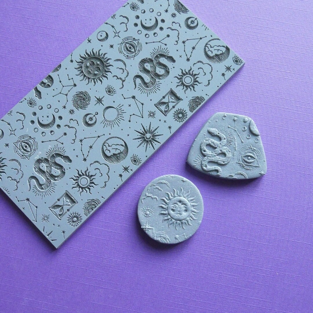 Polymer Clay Texture Mat Rubber Texture Sheet Polymer Clay Craft ...