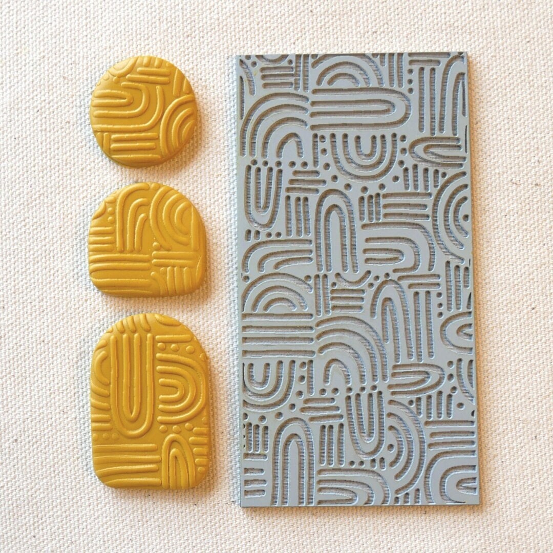 Polymer Clay Texture Mat | Rubber Texture Sheet | Polymer Clay | Craft ...