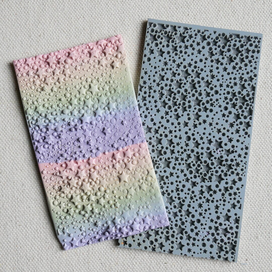 Polymer Clay Texture Mat Rubber Texture Sheet Polymer Clay Craft ...