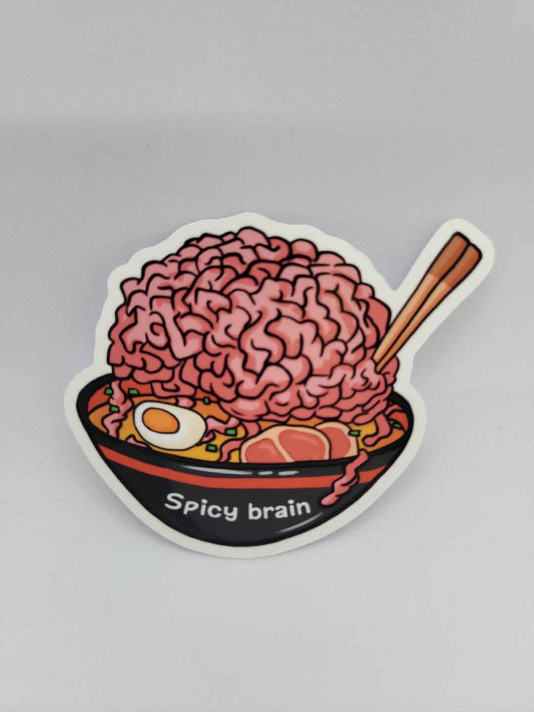 Spicy Brain Sticker Mental Health Laptop Sticker Neurodivergent Funny Sticker - Etsy