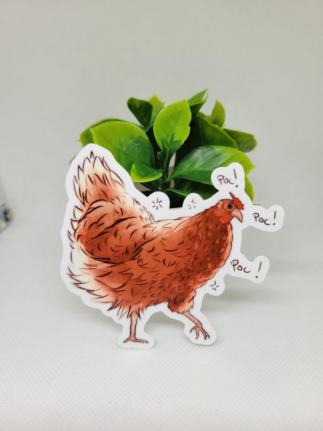 Chicken Laptop Sticker for Fun! Funny Animal Sticker Gift - Etsy Canada