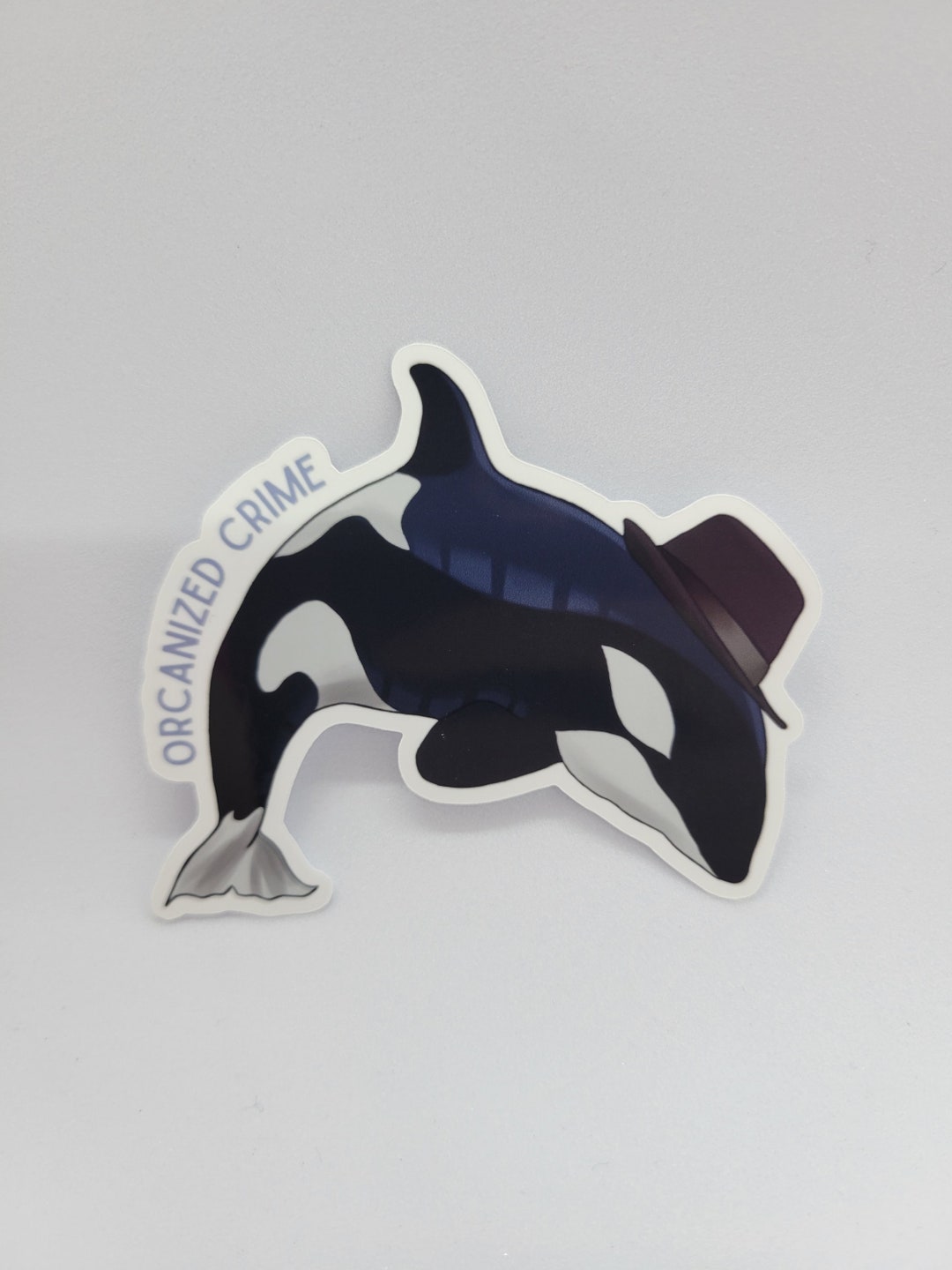 Orcanized Crime, Funny Orca Laptop Sticker - Etsy