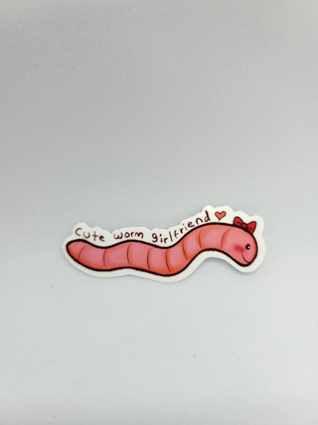 Cute Worm Girlfriend Sticker Worm Funny Laptop Sticker - Etsy