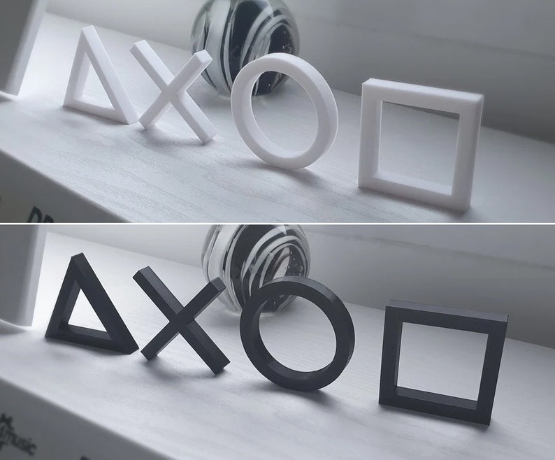 Sony Playstation Shapes / Symbols Gaming Decor by POID - Etsy
