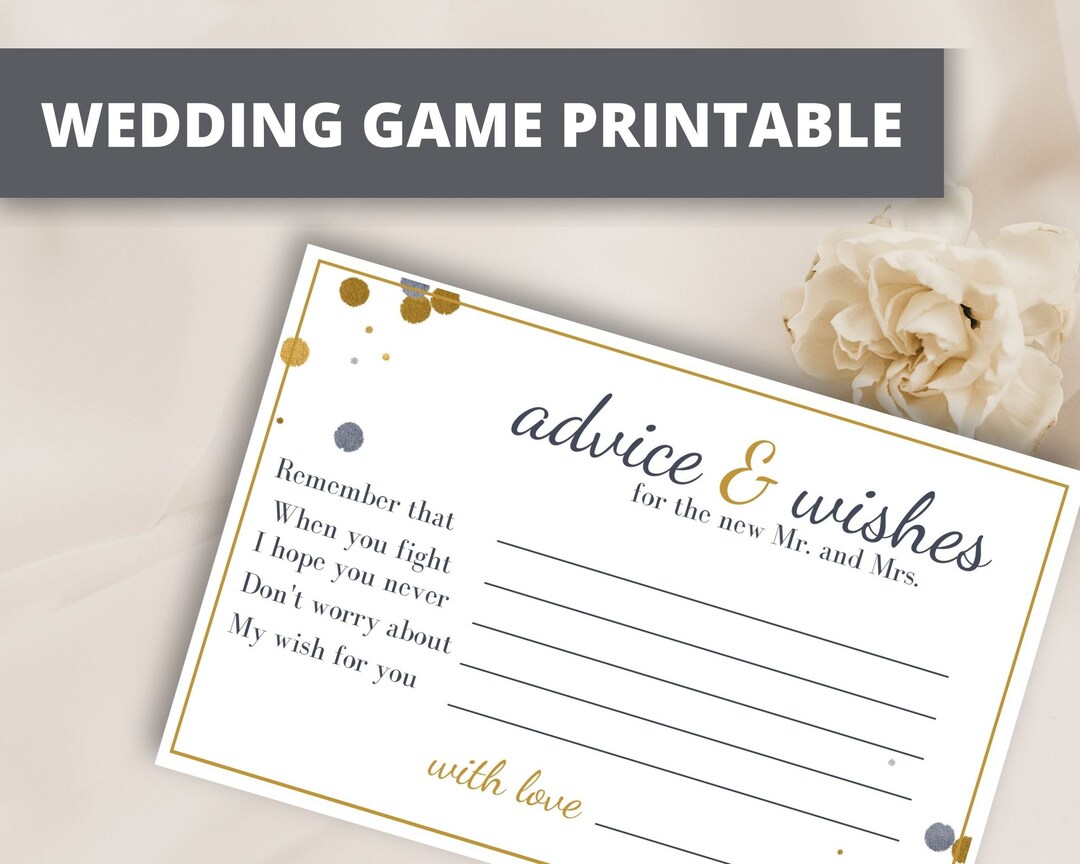Advice and Wishes, Advice for the Bride Card, Advice for the Bride and ...
