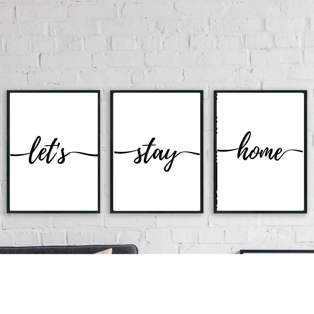 Home Decor, Home Sign, Let's Stay Home, Cute Living Room Ideas, Living ...