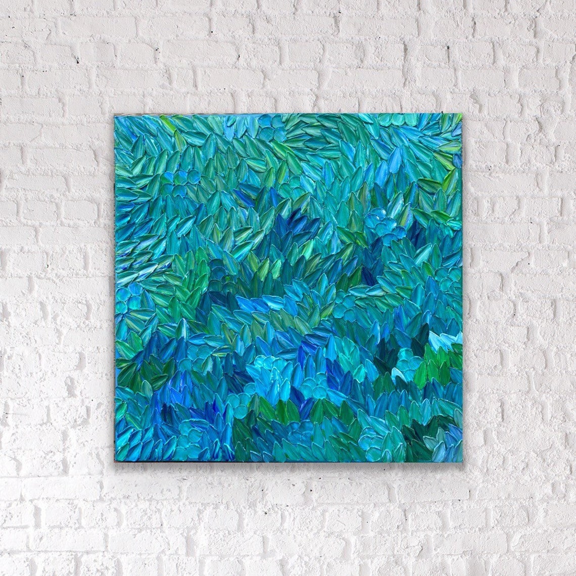 Heavy Texture Oil Painting | Original Abstract Impasto | Palette Knife ...