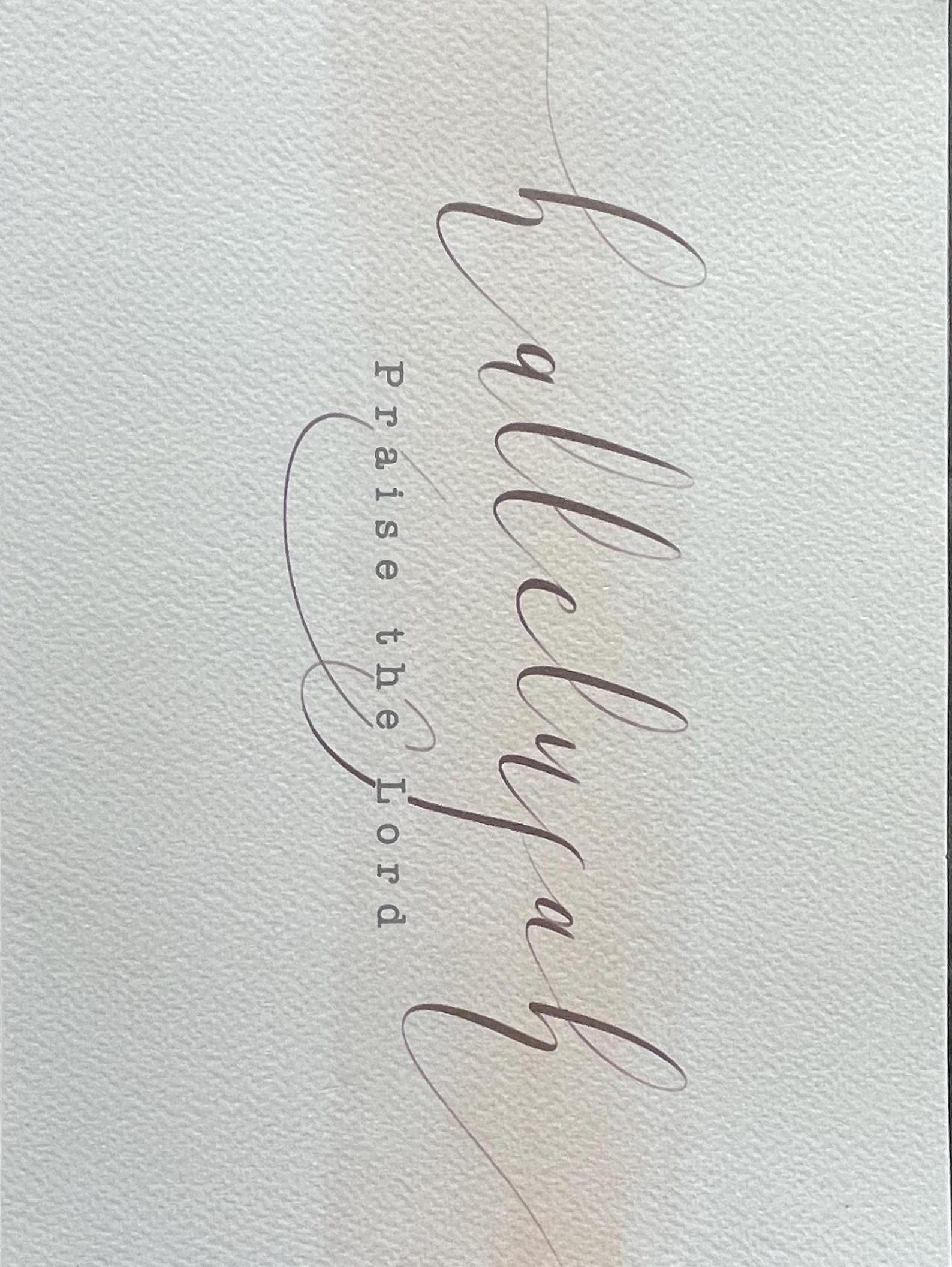 Hallelujah Praise the Lord - Calligraphy Printable | Christian Wall Art ...