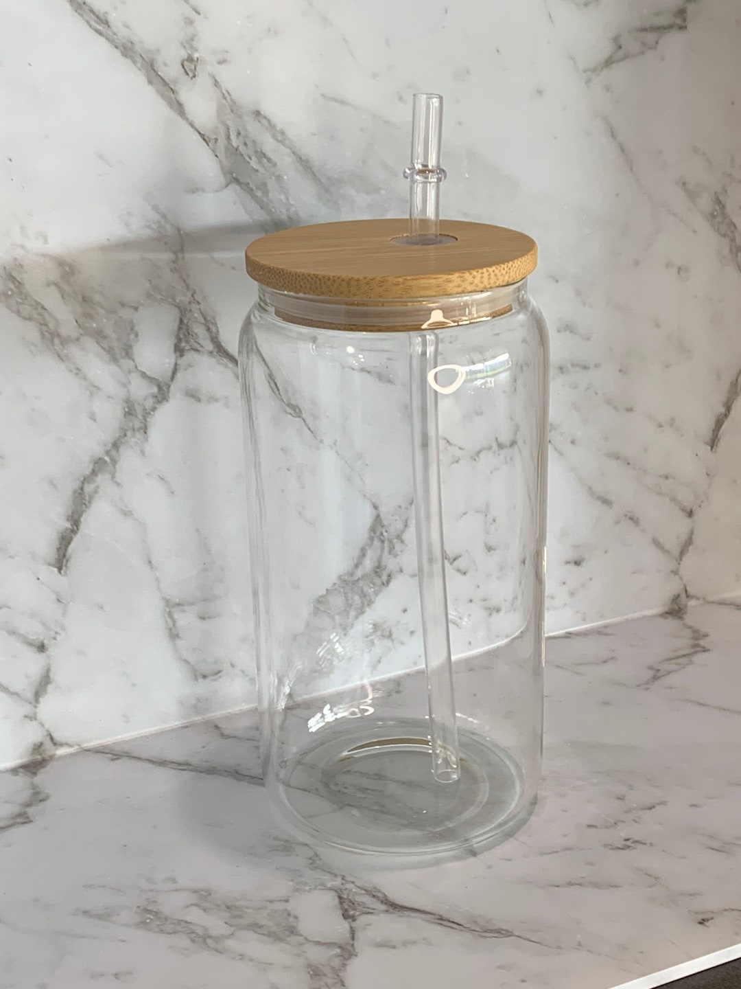 10x Blank Clear 16oz Libby Glasses for Crafters. Comes With Lid, Straw ...
