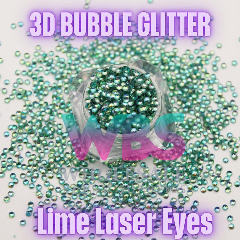 3D Bubble Glitter – 50gm Resin Art, Crafts, Nail and Body Glitter ...