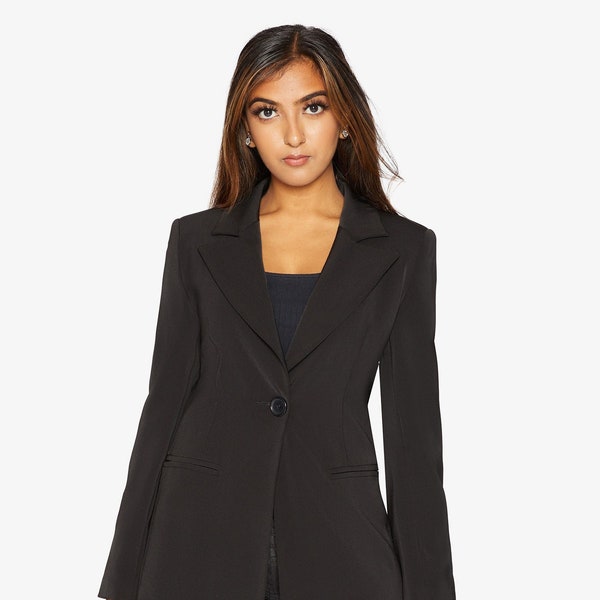 Womens Longline Blazer - Etsy