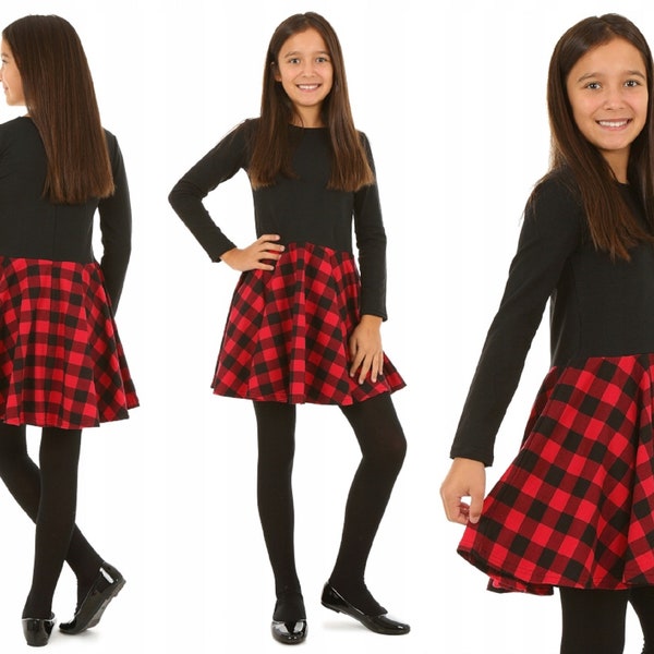 Red Checkered Dress - Etsy