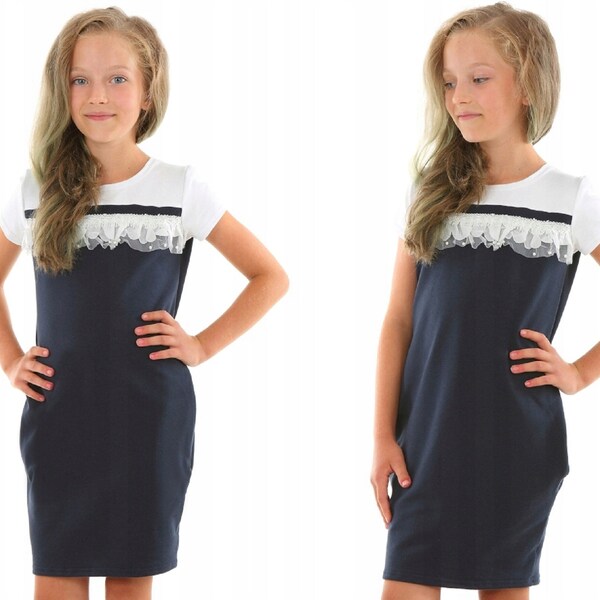 Navy Girls Uniform Dress - Etsy