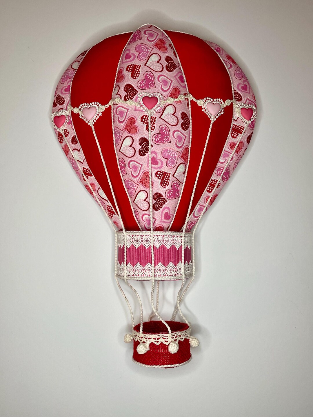 Love is in the Air Hot Air Balloon Wreath Attachment, Valentine's Day ...