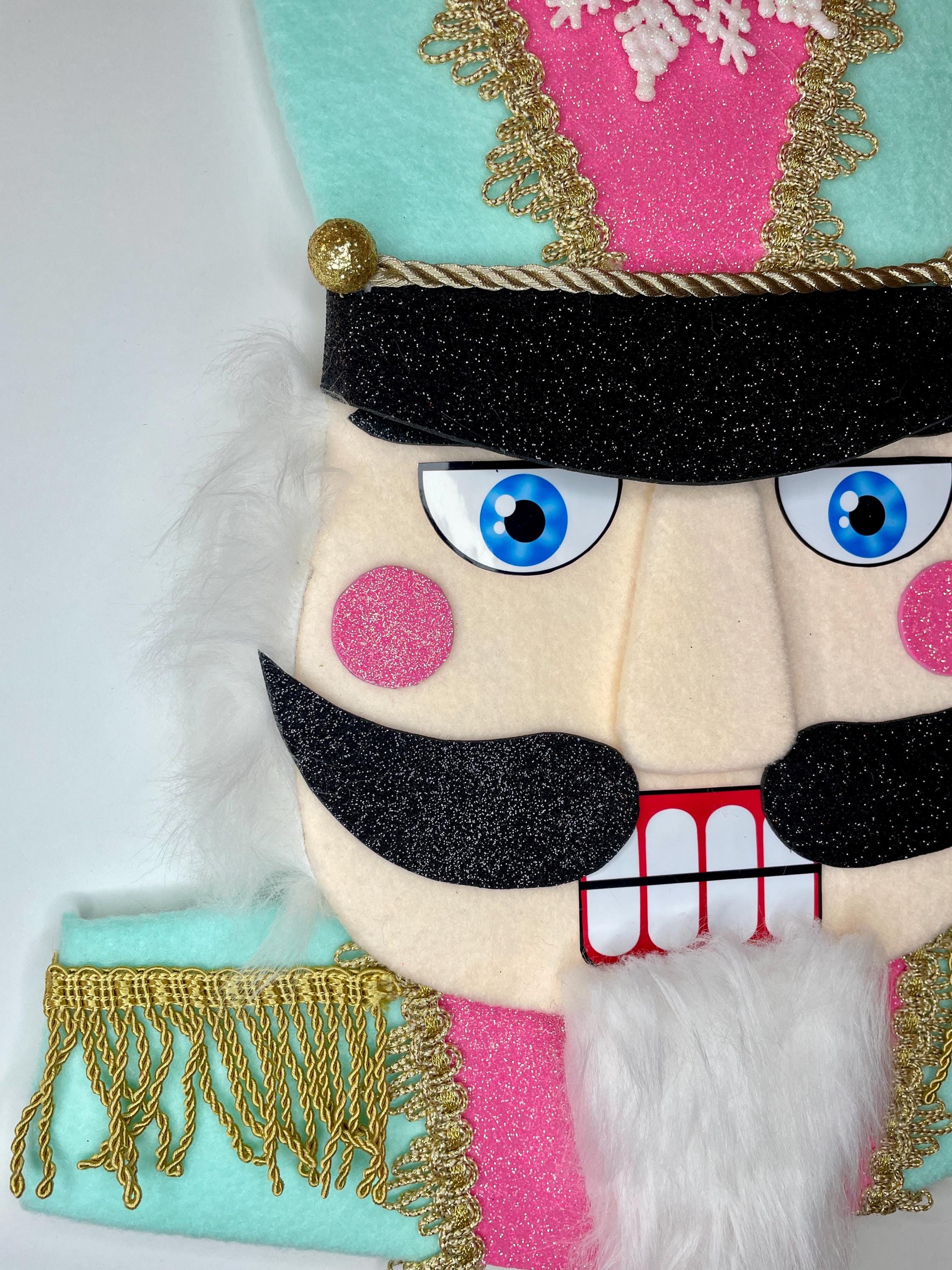Pastel Nutcracker Wreath Attachment, Christmas Decor, Winter Attachment ...